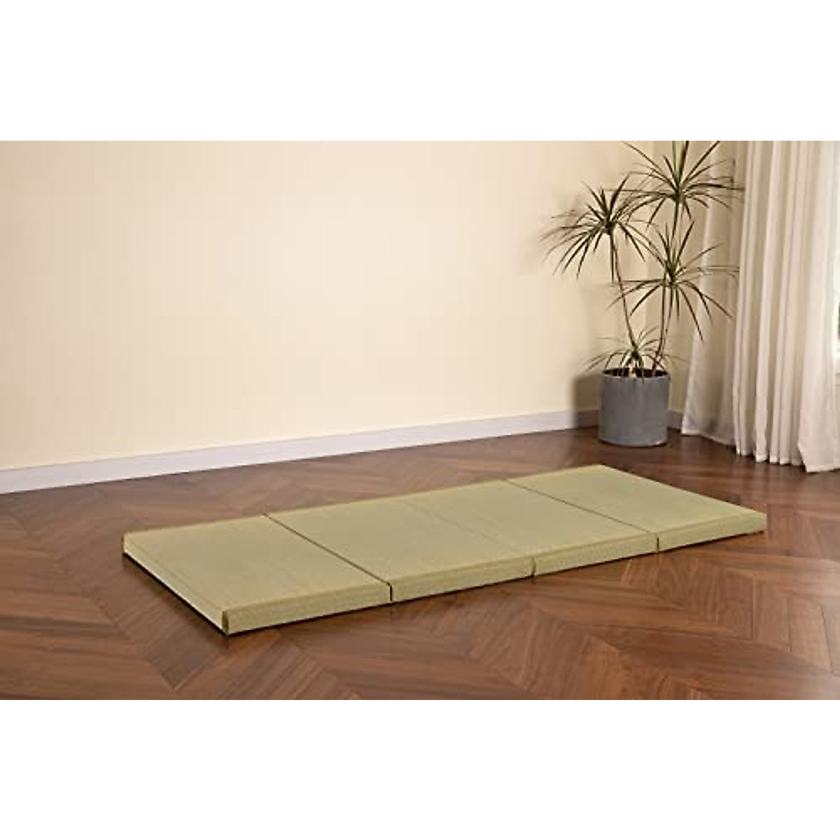 MustMat Tatami Mat Thick Japanese Floor Mattress Rush Grass Tatami Bed Twin 35.4" x 78.7" x 1.8"