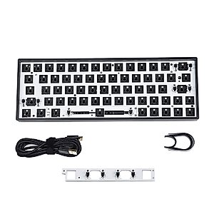 Skyloong 64 GK64 GK64x RGB Hot Swap Programmable Wired Case PCB Plate Cherry MX Keyboard DIY kit Replacable Space