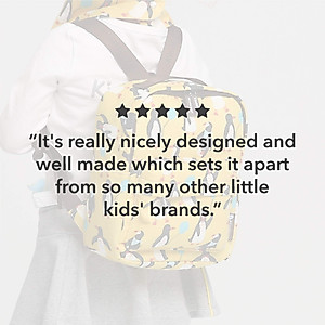 Kinderspel Insulated Lunch Bag for Toddlers, Compact Size Backpack with Chest Harness & Removable Safety Leash, Non-Slip EZ Wear, Water-Resistant, Toddler Travel Bag, Melina Alvin