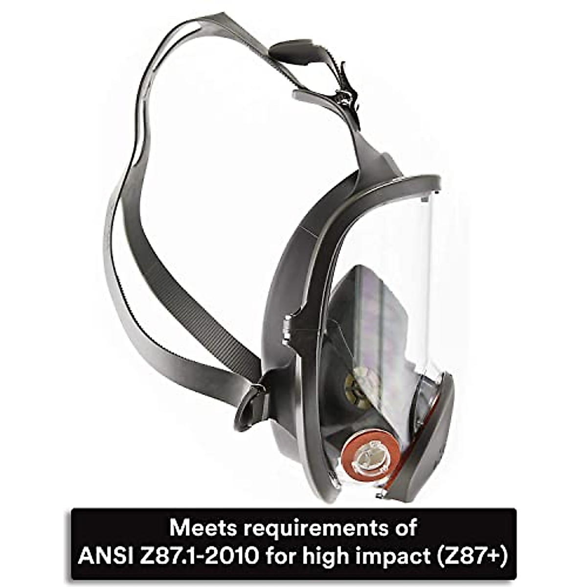 3M Safety 142-6800 Safety Reusable Full Face Mask Respirator, Grey, Medium