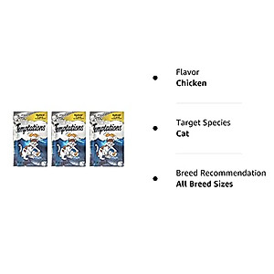 Temptations Hairball Control, Chicken (Pack of 3)