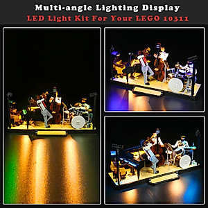 Xunsan LED Light Kit for Lego Jazz Quartet 21334 Building Blocks, Lighting Kit Designed for Lego 21334 Set, Standard Version - NOT Included Lego Model