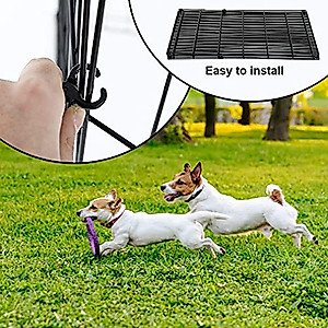 BestPet 24 Tall Foldable Dog Playpen Crate Fence Pet Kennel Play Pen Exercise Cage 8 Panel Black