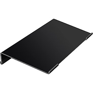 Egchi Acrylic Computer Keyboard Stand for Desk, Keyboard Riser Tilt Lift, Keyboard Holder for Desktop, Desk Keyboard Lifter（Black）