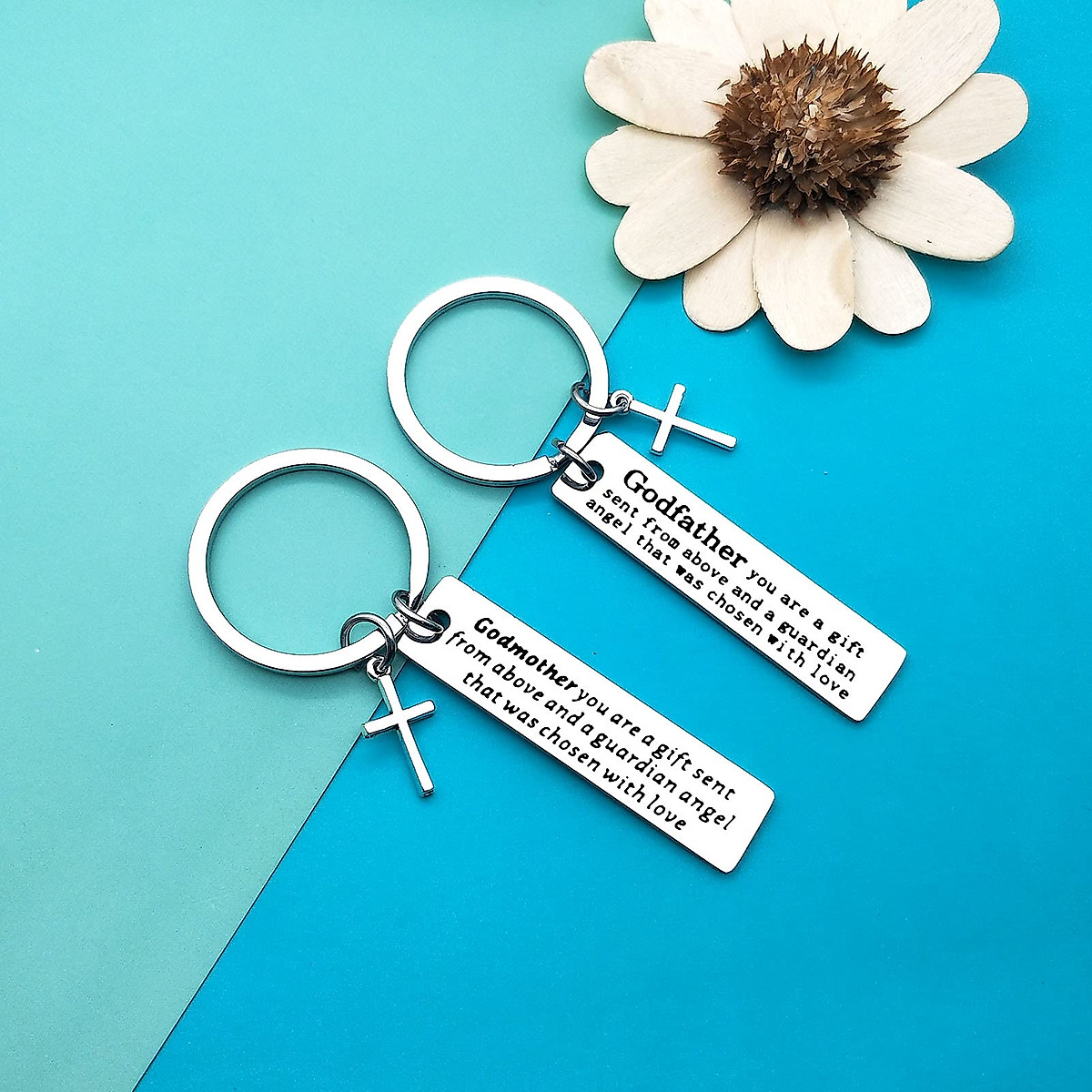Godparent Gift from Godchild Godmother Proposal Gift Christening Gift First Communion Keychain for Godmother Godfather Godparents Announcement Gift Appreciation Godparent Gift Fathers Mothers Day Gift