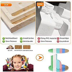 ZORA-KING 7 Tier Rotating Shoe Rack Tower, Solid Wood Spinning Shoe Display Lazy Susan, 360° Revolving Free Standing Shoes Closet Handbag Organizers (67 H* 23.6" W * 23.6" D)