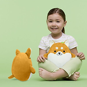 HENXING 1Pcs Plush Shiba Inu Toy 8 inches Stuffed Akita Dog Plush Doll, Soft Cute Best Gift Suitable for All of Age, Birthday Christmas Home Decoration Gift