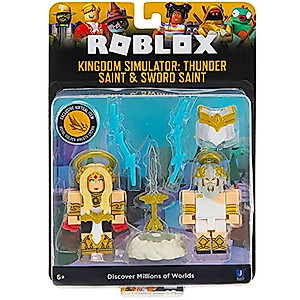 Roblox Celebrity Collection - Kingdom Simulator: Thunder Saint & Sword Saint Game-Pack [Includes Exclusive Virtual Item]