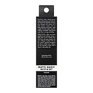 e.l.f, Matte Magic Mist & Set - Small, Lightweight, Long Lasting, Mattifying, Revitalizes, Controls Shine, Refreshes, Hydrates, All-Day Wear, 2.02 Fl Oz