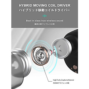 MEES Black True Wireless Earbuds Sports, Bluetooth 5.0 Headphones Waterproof IPX4, Richer Bass HiFi 3D Stereo in-Ear Earphones w/Mic, 3-4 Hours Playback Time, Noise Cancelling Headsets (Auto-Pairing)