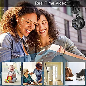 Spy Camera Wireless Hidden Mini WiFi Camera FULL HD Clear Live Video Built-in Battery Tiny Compact Indoor Security Cam with Phone App Easy Setup Smallest Home Surveillance Nanny with Night Vision