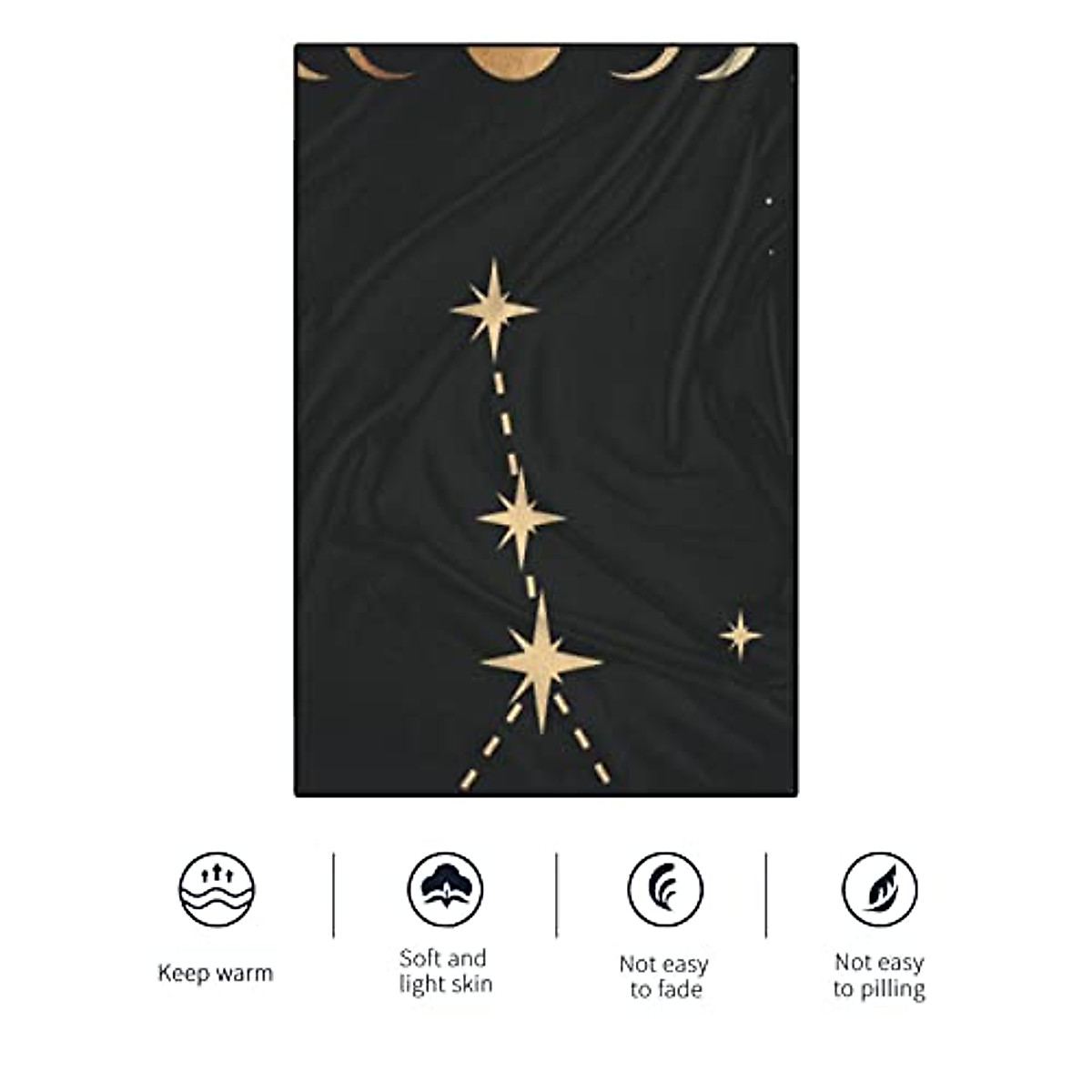 Cancer Blanket Constellations Throw Blankets 12 Horoscope Astrology Soft Cozy Personalized Flannel Throw Blankets 60x50 in