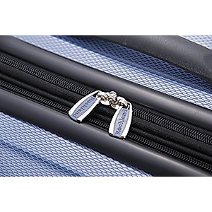 Rockland Hardside Expandable Luggage with Spinner Wheels, Blue, 28-24-20-Inch