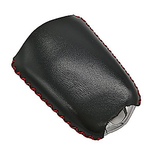 Coolbestda Leather Smart Key Fob Remote Cover Case Keyless Entry Protector Skin Jacket for 2018 2017 2016 Cadillac CT6 XT5 CTS XTS SRX ATS HYQ2AB HYQ2EB Black
