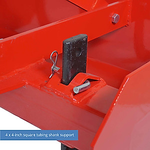 Titan Attachments Box Blade Tractor Attachment 7' Quick Hitch 3 Point Pin Style