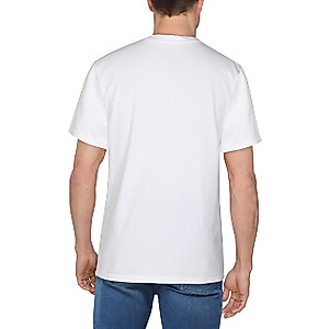 Fruit of the Loom mens Crafted Comfort Legendary Tee (Shrink Resistant, Relaxed Fit) T Shirt, White, Medium US