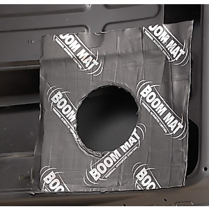 Design Engineering 050330 Boom Mat Speaker Baffles, 6.5" Round (Pack of 2), Black