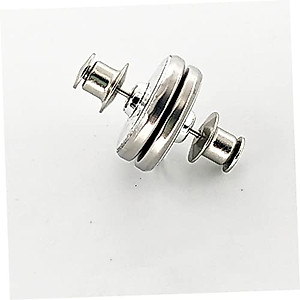 Garneck 15 Pairs Curtain Magnetic Snap Button Curtain Strap Buckle Curtain Magnets Buckle Curtain Magnetic Holdback Magnetic Ties Magnetic Curtains Tiebacks Chic Alloy Decorative Frame