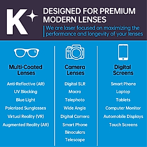 Koala Lens Cleaning Cloth | Japanese Microfiber | Glasses Cleaning Cloths | Eyeglass Lens Cleaner | Eyeglasses, Camera Lens, VR/AR Headset, and Screen Cleaning | Black & Green (Pack of 3)