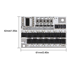 5S 21V 100A BMS Li-ion Lithium Battery Protection Board Circuit Li-Polymer Balance Charging Module for 3.7V LCO Battery Packs (5S 21V)