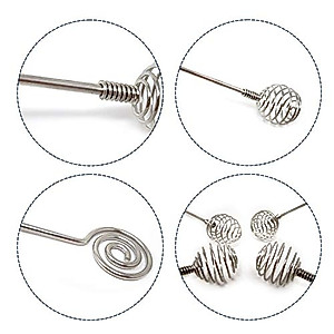 Honbay 4PCS Stainless Steel Honey Dipper Sticks Honey Spoon Dippers Stir Sticks Mixing Spoon for Honey Melted Chocolate Albumen