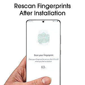 amFilm 3D Curved Screen Protector for Galaxy S21 Ultra 5G 6.8 Inch, Fully Compatible with UltraSonic Fingerprint Scanner, UV Gel Application, Tempered Glass, 2 Pack