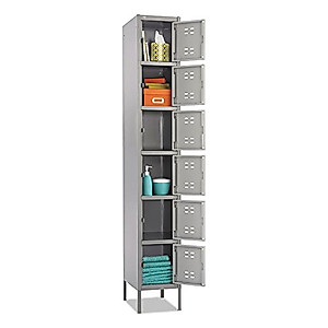 Safco 5524Gr Box Locker 12W X 18D X 78H Two-Tone Gray