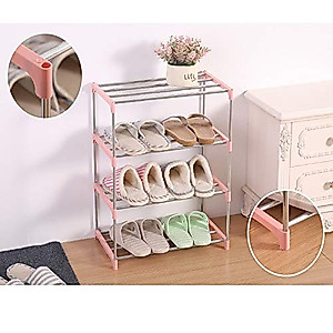 N/A Simple Multi Layer Shoe Rack Stainless Steel Easy Assemble Storage Shoe Cabinet Shoe Rack Hanger Home Organizer Accessories