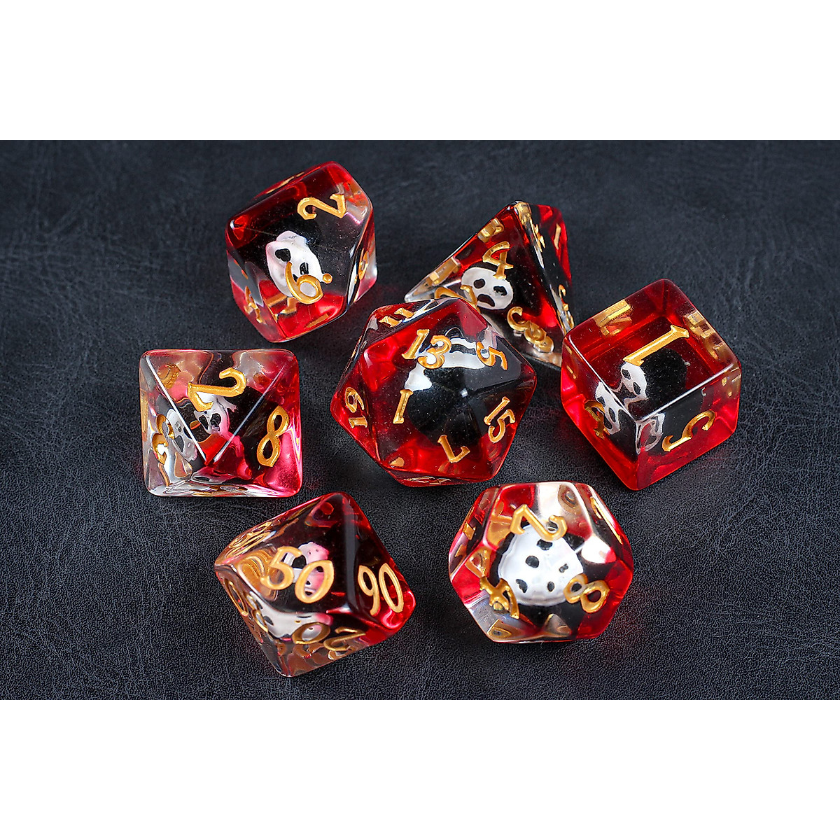 3DEGOS Horror Boogeyman of Evil DND Dice Set for Dungeons and Dragons Gifts, D&D, D and D, Pathfinder, Accessories, D20, Polyhedral, Resin Dice, Metal, Dice Tray, Tower, Bag, Box