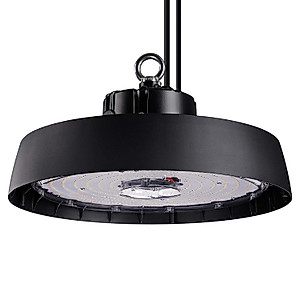 LEONLITE UFO LED High Bay Light Dimmable, 100-277V, DLC & UL Listed, Commercial High Bay LED Lights for Warehouse, Shop, Garage, Barn, Bright 5000K Daylight, 1000W MH/HPS Eqiv., 200W, 26000lm, IP65