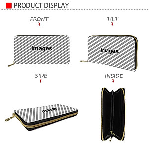 Snilety Leather Wallets Luxury HandBag with Zipper for Women Grils,Cow Sunflower Design Portable Large Capacity Tops Hand Bag Daily Use Handle Pouch