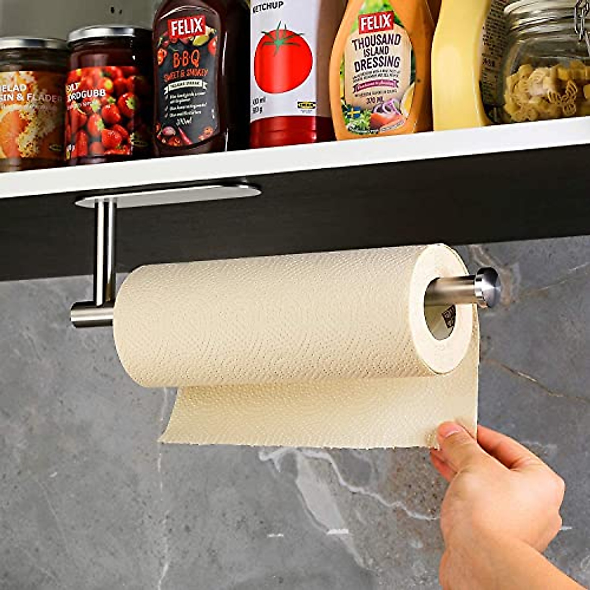 Kitchen Paper Roll Holder Paper Towel Rack Dining Table Kitchen Paper Roll Holder Vertical Paper Towel Storage Rack