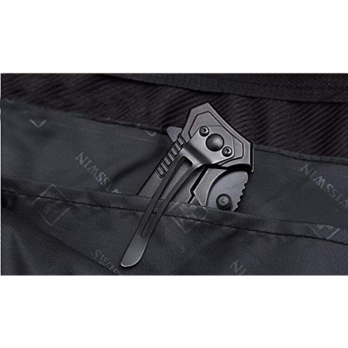 TANSOLE TAN SOLE Pocket Folding Knife with Pocket Clip for outdoor camping survival hunting (T-303)