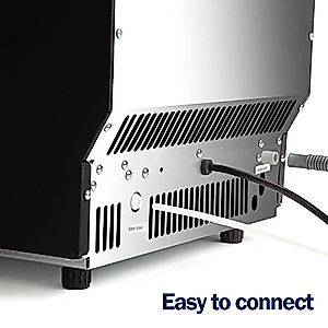 EUHOMY Commercial Ice Maker Machine, 100lbs/24H Stainless Steel Under Counter ice Machine with 33lbs Ice Storage Capacity, Freestanding Ice Maker.