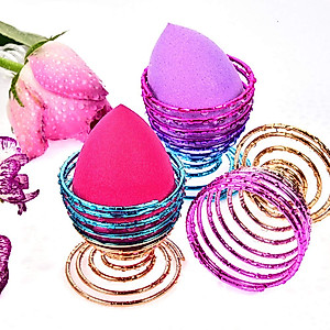Beauty Sponge Holder Makeup Egg Storage Rack Powder Puff Display Stand Makeup Sponge Organizer Makeup Sponge Drying Stand, Black