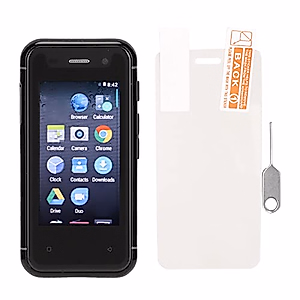 ASHATA Palm Mobile Phone, 4G Fingerprint Unlocked Smartphone with 2.5in Screen, WiFi GPS BT, 2GB RAM 8GB ROM, Mini Android Cellpohone, 1580mAh Battery(Black)