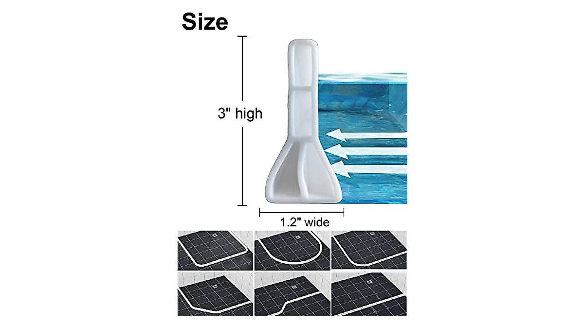 3" High Shower Splash Guard - Effective Water Barrier