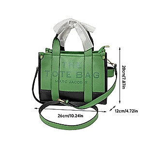 Large Capacity Tote Bag Women's Bag Color Blocking Tote Bag Handheld One Shoulder Messenger Letter Bag 1pc