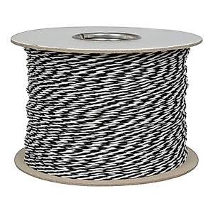 Jameco ValuePro 24 AWG Black/White Stranded Twisted Pair Hook-Up Wire 1000 Feet