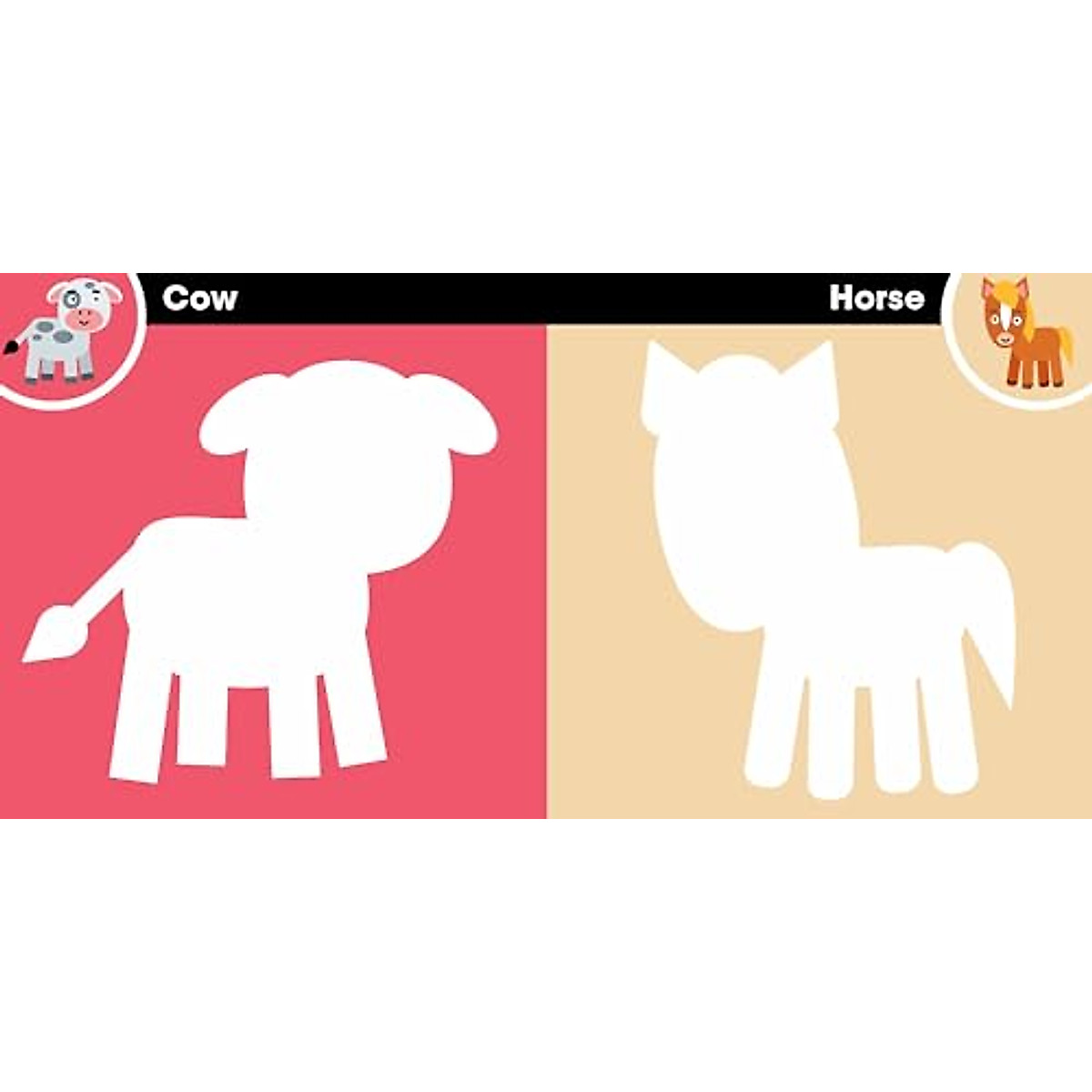 First Sticker Art: Farm Animals: Color By Stickers for Kids, Make 20 Pictures! (Perfect Christmas Gift, Stocking Stuffer for Ages 3+)