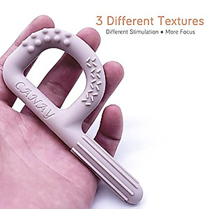 Original Hand-Held Sensory Chew Toys for Autistic Children(3 Pack), Chew Sticks fo Kids, Alt. to Chew Necklaces for Sensory Kids, Teething, Oral Motor Stimulation, ADHD, SPD - Silicone Teether Toys