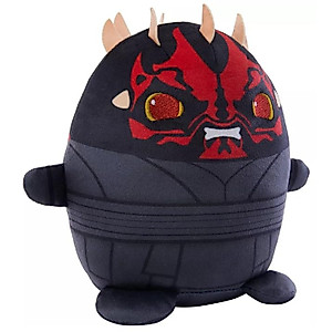 STAR WARS Cuutopia Plush 5-inch Toy, Rounded Soft Pillow Doll Inspired with Bonus Sticker (Darth Maul)