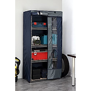 StorageMax Deluxe Rack Cover – Choose Between Rack Covers That fit 36”W x 18”D x 72”H or 48”W x 24”D x 72”H - Heavy Duty Dustproof Storage Rack Cover for Wire Shelving, Boltless Shelving