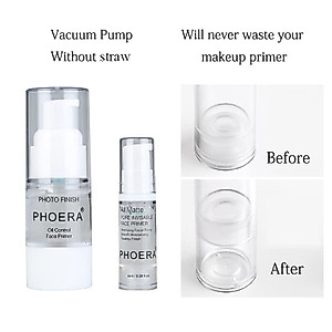 2 Pack PHOERA Face Primer,Magical Perfecting Base Face Mattifying Primer Anti-Aging WrinklesShrink Pore Remove Fine Lines Exfoliating Anti-Oxidation.(6Ml)
