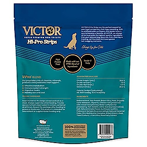 Victor Super Premium Dog Treats – Classic Hi-Pro Strips Dog Treats – Savory Dog Treats with Real Beef – Tender Beef Dog Treats for Active and Sporting Dogs, 14 oz