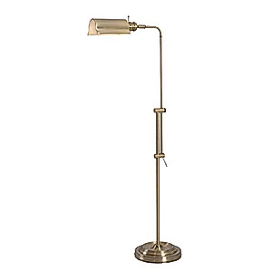 Kenroy Home 33055AB Denton Floor Lamps, Small, Antique Brass