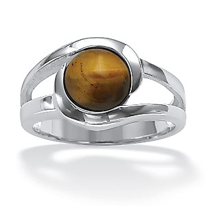 PalmBeach Sterling Silver Multi Stone 14 Piece Set Interchangeable Ring Set Sizes 5-10 Size 6