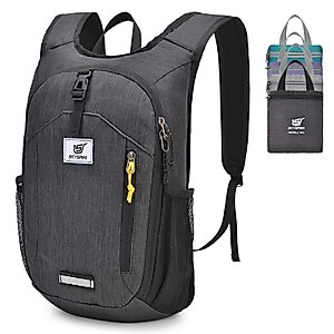SKYSPER 10L Hiking Backpack Small Hiking Daypack Packable Lightweight Travel Day Pack for Women Men(Black)