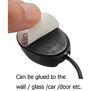 MICMXMO Car Microphone 3.5mm External Assembly Mic for Car Vehicle Head Unit Bluetooth Enabled Audio Stereo Radio Receiver GPS DVD, 3m Cable, Plug and Play