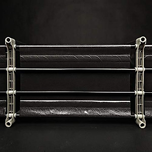 Gappys Cube Storage Organizer - Portable Multifunctional Assembled 3 Tiers 9 Compartments Cubby Closet Shelf Bookshelf Shelving, Black, 12.68 x 11.73 x 13.07 inch